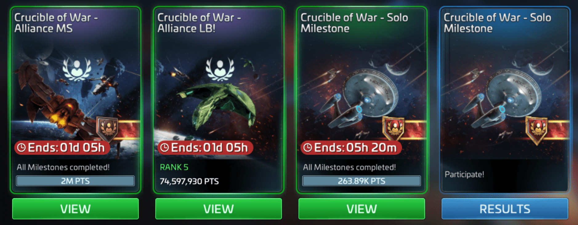 Crucible of War – Star Trek Fleet Command Test Site