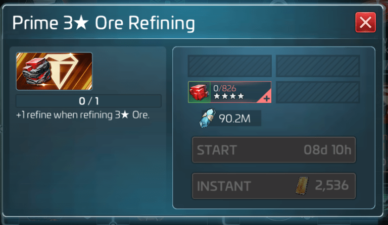 Prime Research from Scrapping – Star Trek Fleet Command Test Site