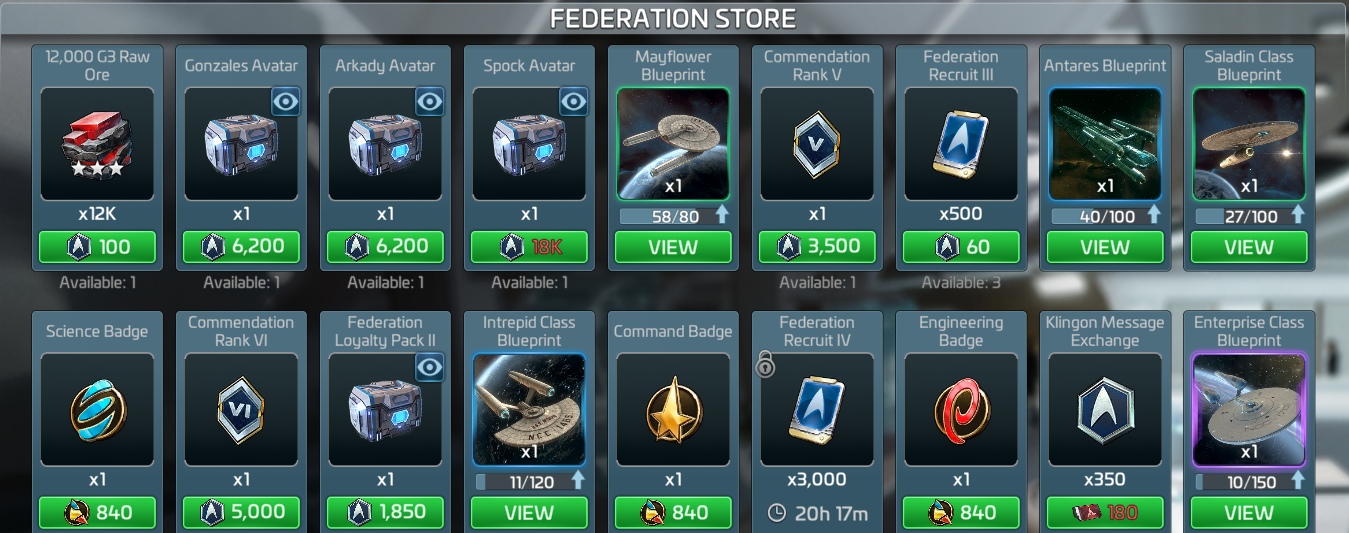 Faction Ships – Star Trek Fleet Command Test Site