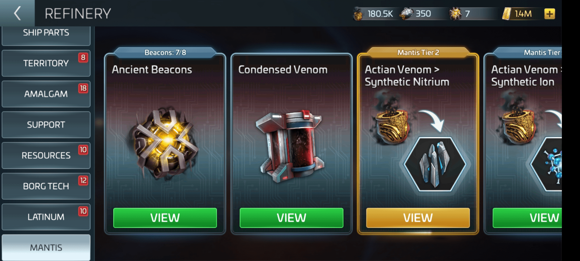 The Mantis – Star Trek Fleet Command Test Site